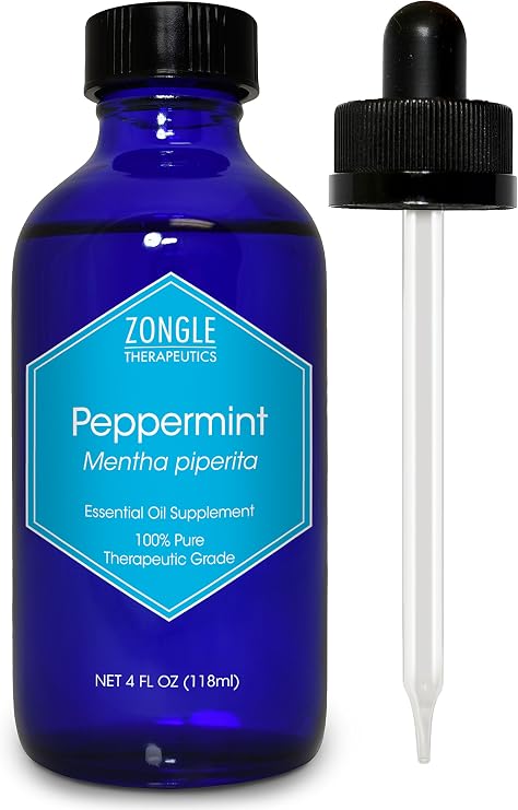 Amazon.com: Zongle Peppermint Oil, Safe to Ingest, Mentha Piperita, 4 ...