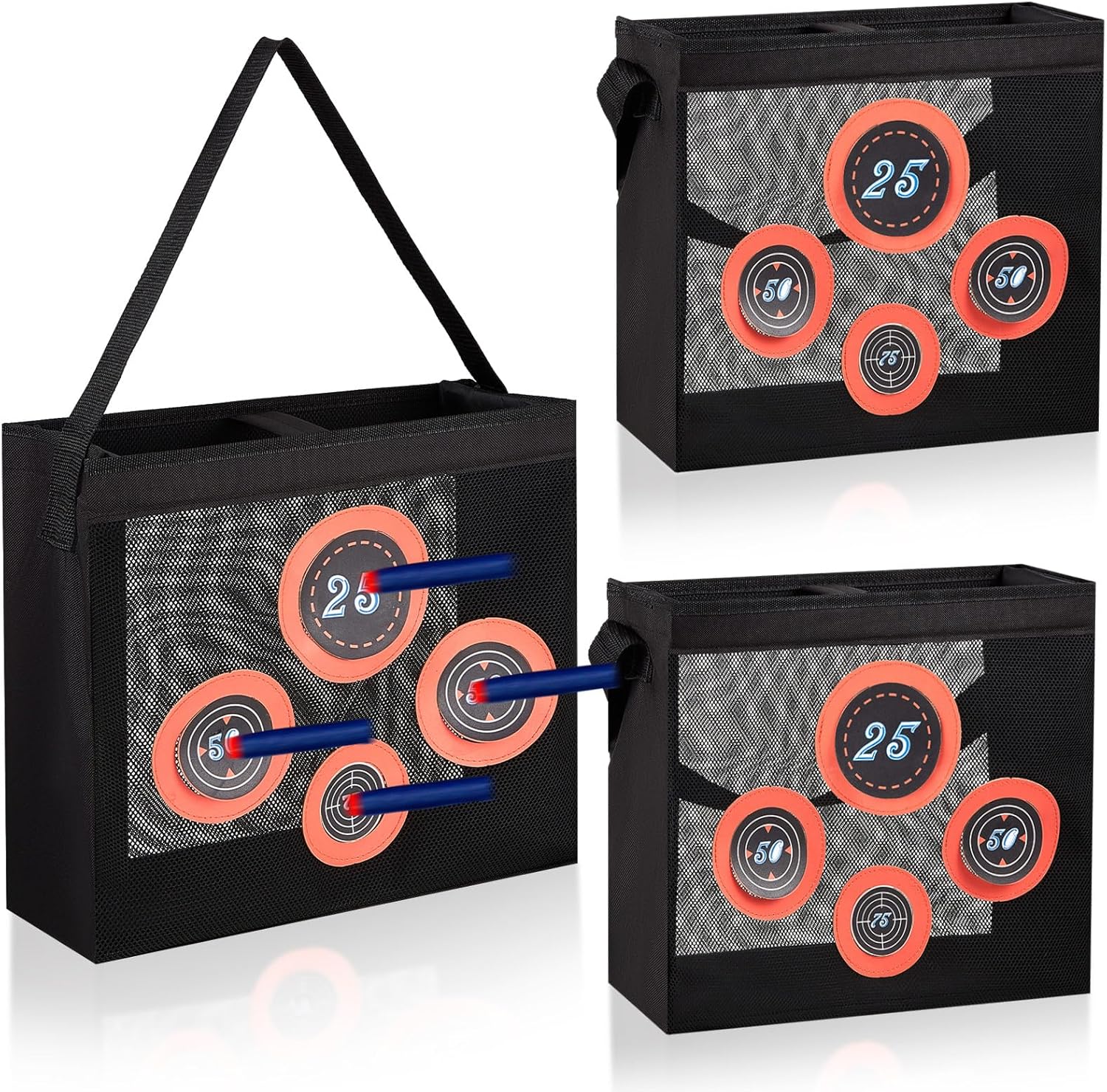 Amazon.com: Huhumy 3 Pcs Portable Shooting Practice Target Toy Black ...