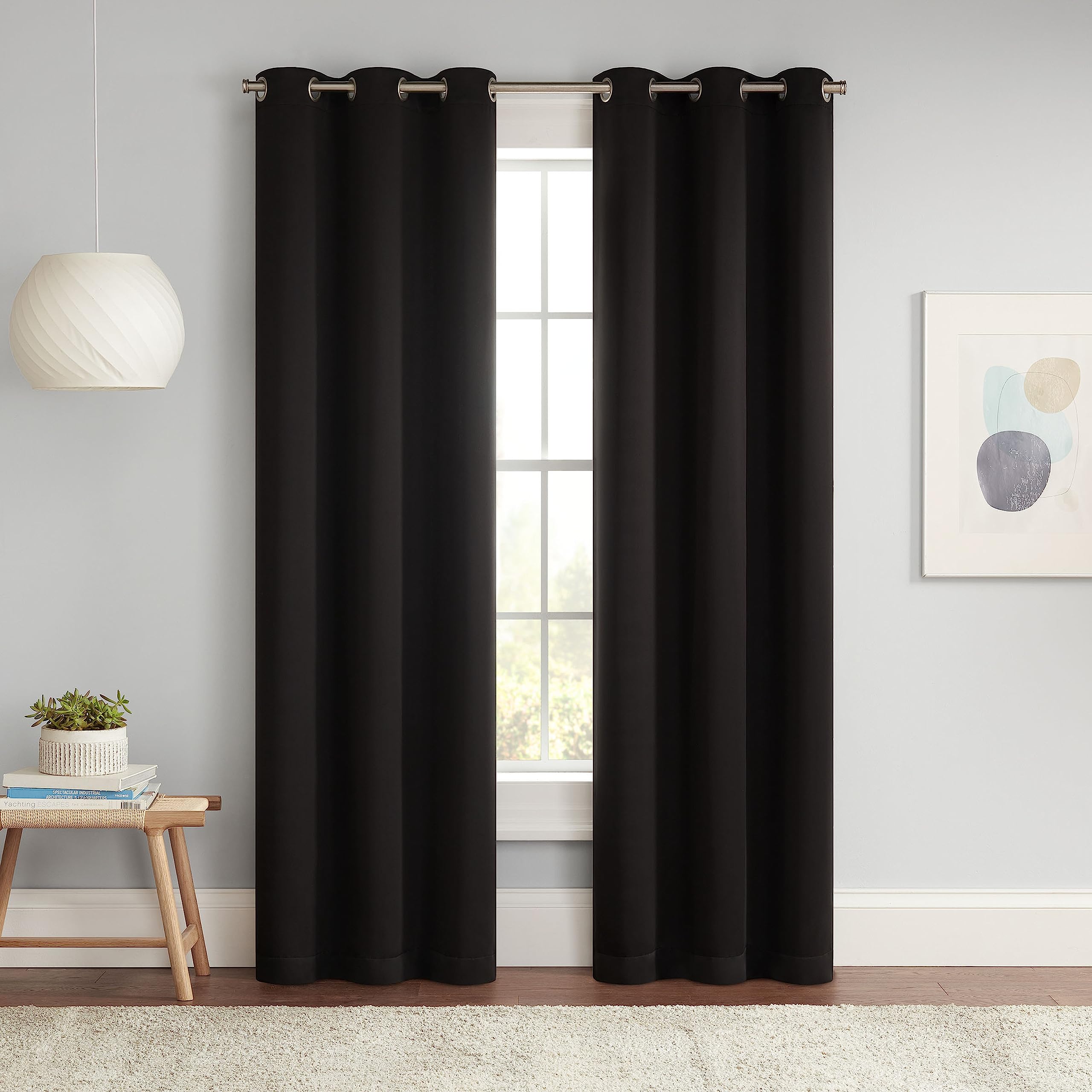 Amazon.com: Eclipse Darrell Modern Blackout Thermal Grommet Window ...