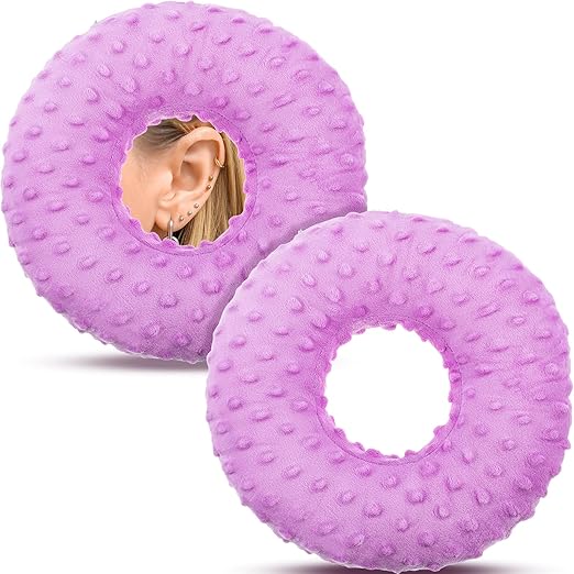 Amazon.com: DoubleFill 2 Pcs Ear Piercing Pillows for Side Sleepers ...