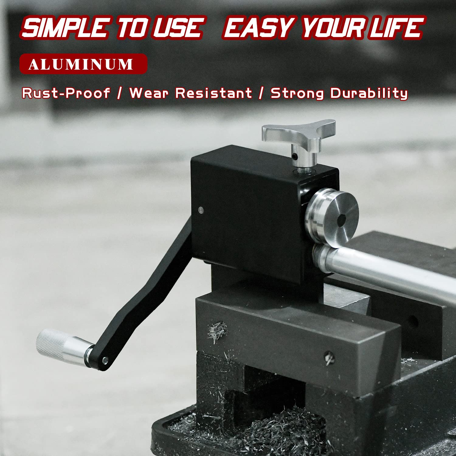 Snapklik.com : Aluminum Manual Bead Roller Tube Pipe Tubing Beader Tool ...