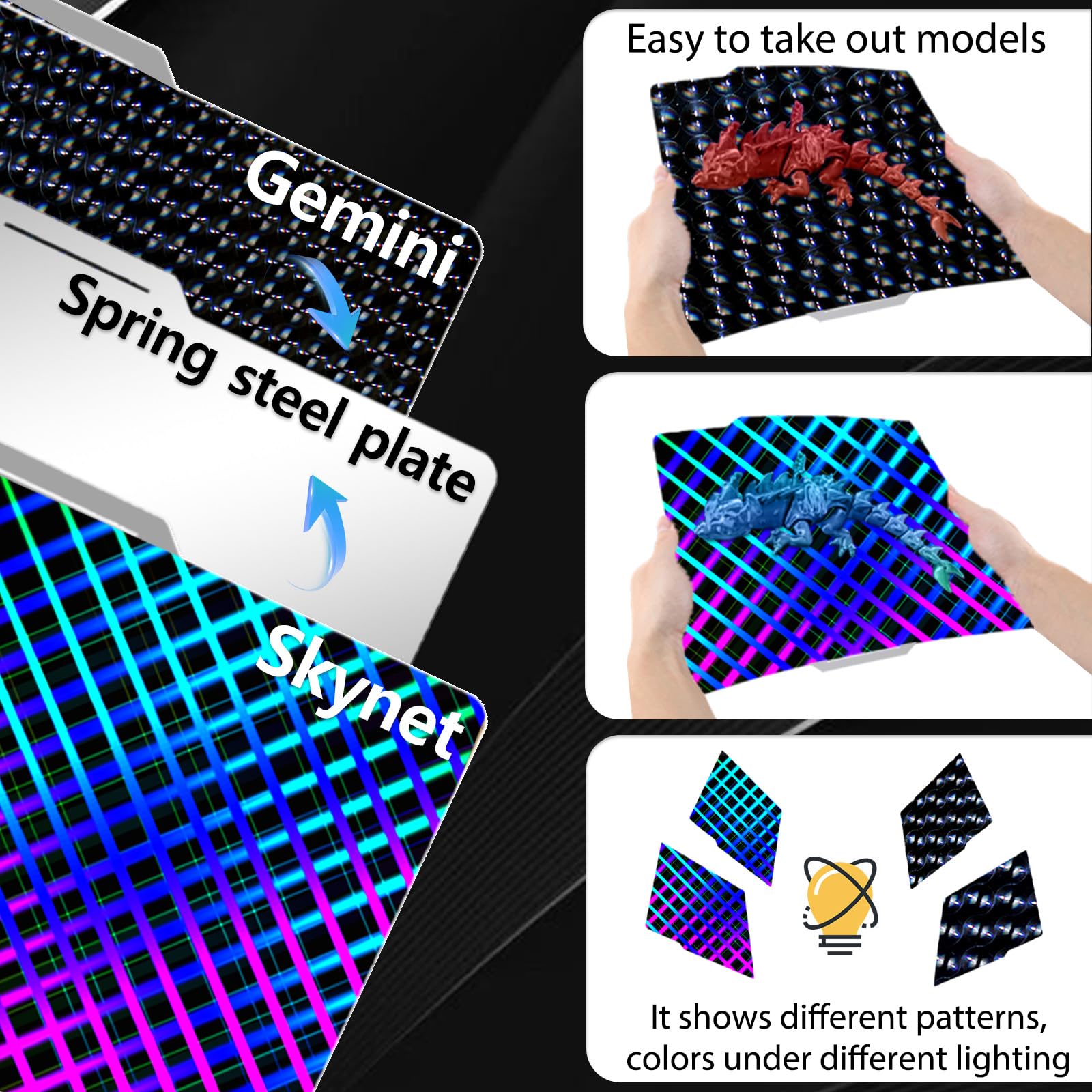 Snapklik.com : Wefuit Upgraded H1H Build Plate For Bambu Lab X1C/X1/X1E ...