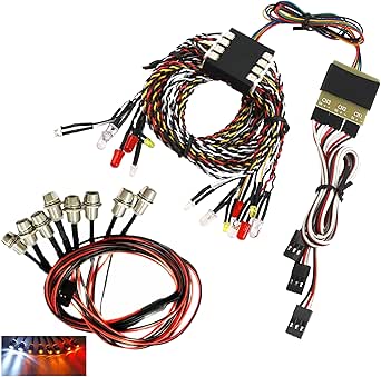 Amazon.com: RC Car Led Light System Turn Signal Brake Headlight ...