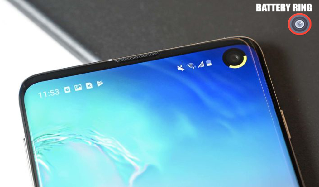 Battery Ring - Energy Ring on your hole punch Camera - App on Amazon ...