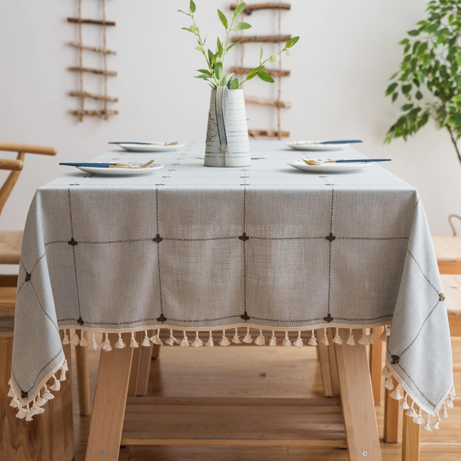 Pahajim Table Cloth Wrinkle Free Coffee Table Cover Picnic Table Cloths ...