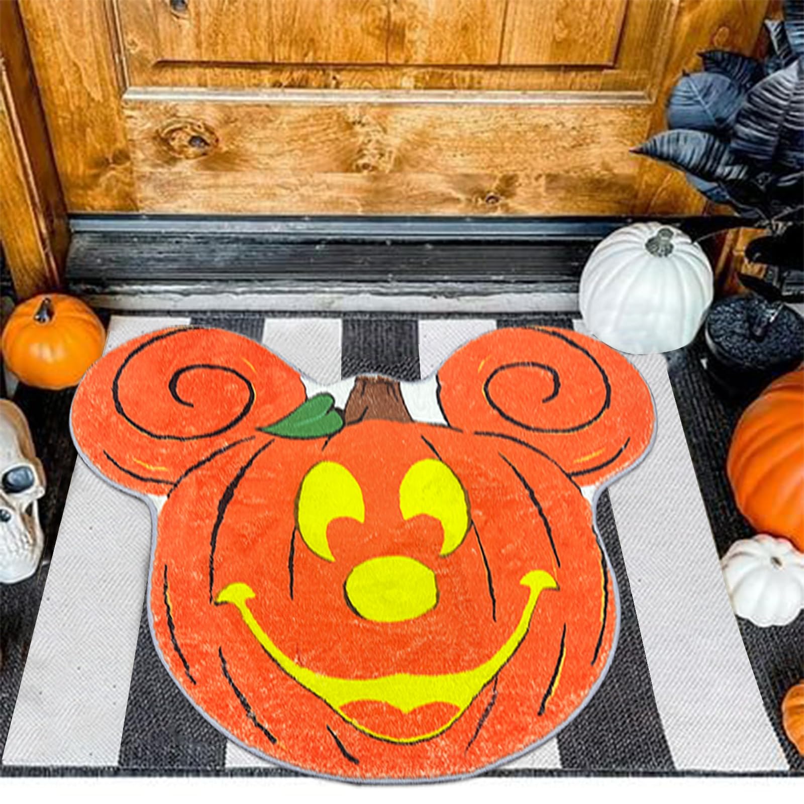 Amazon.com: BKHEY Halloween Mouse Doormat, 27.2 x 31.1'' Non Slip Front ...