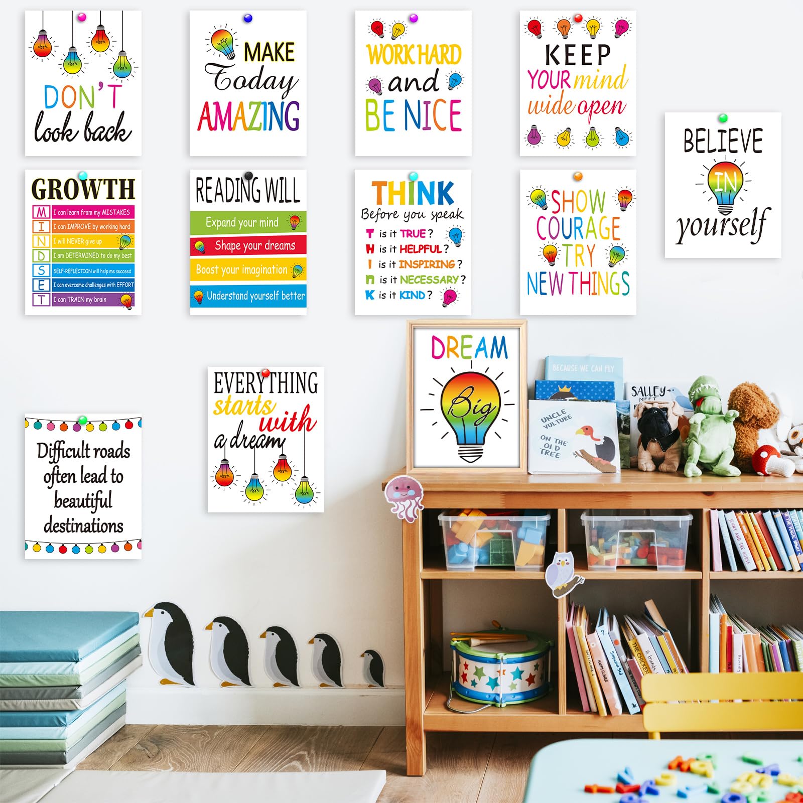 Snapklik.com : 12 Light Bulb Moments Inspirational Quotes Posters For ...