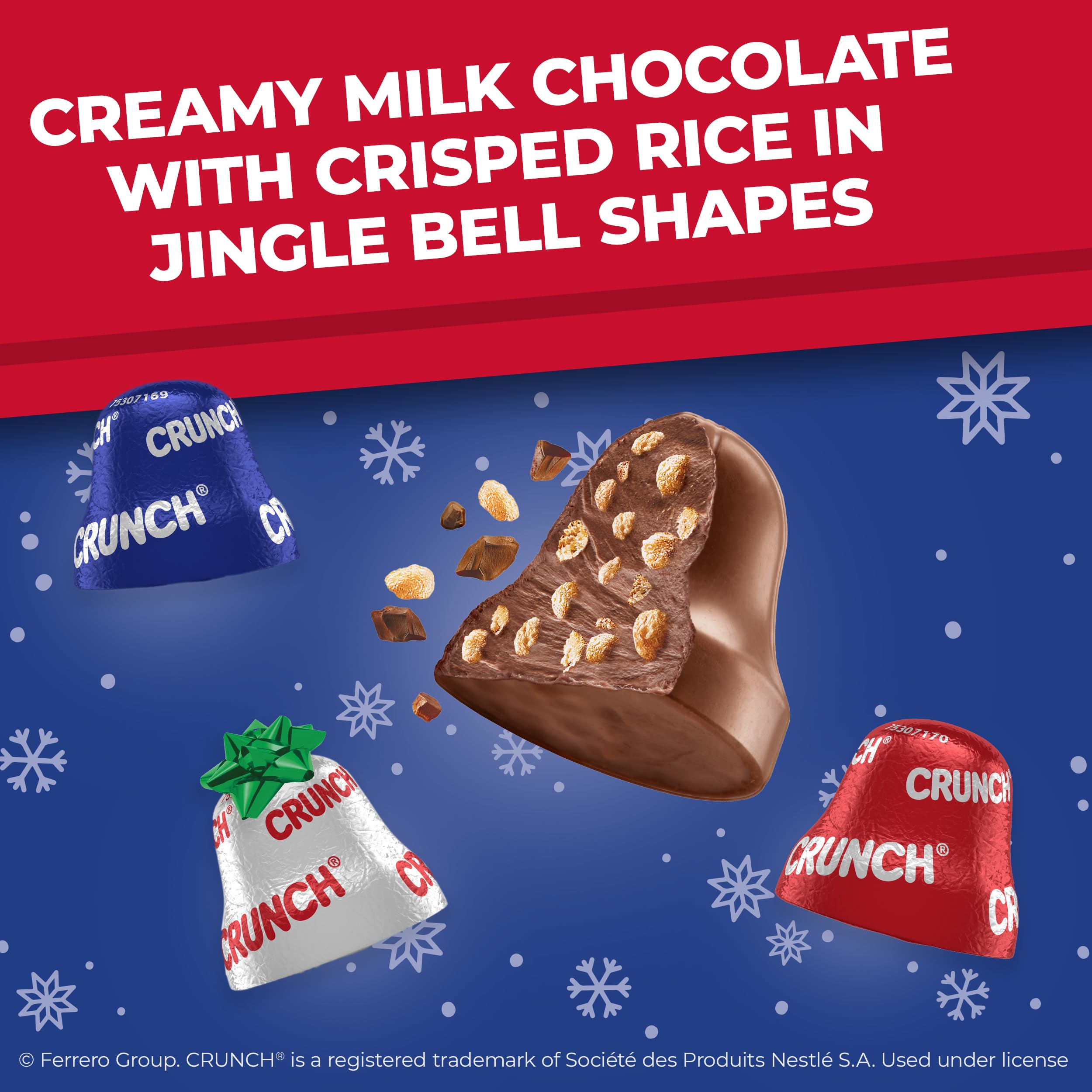 Snapklik.com : CRUNCH Jingles, Creamy Milk Chocolate