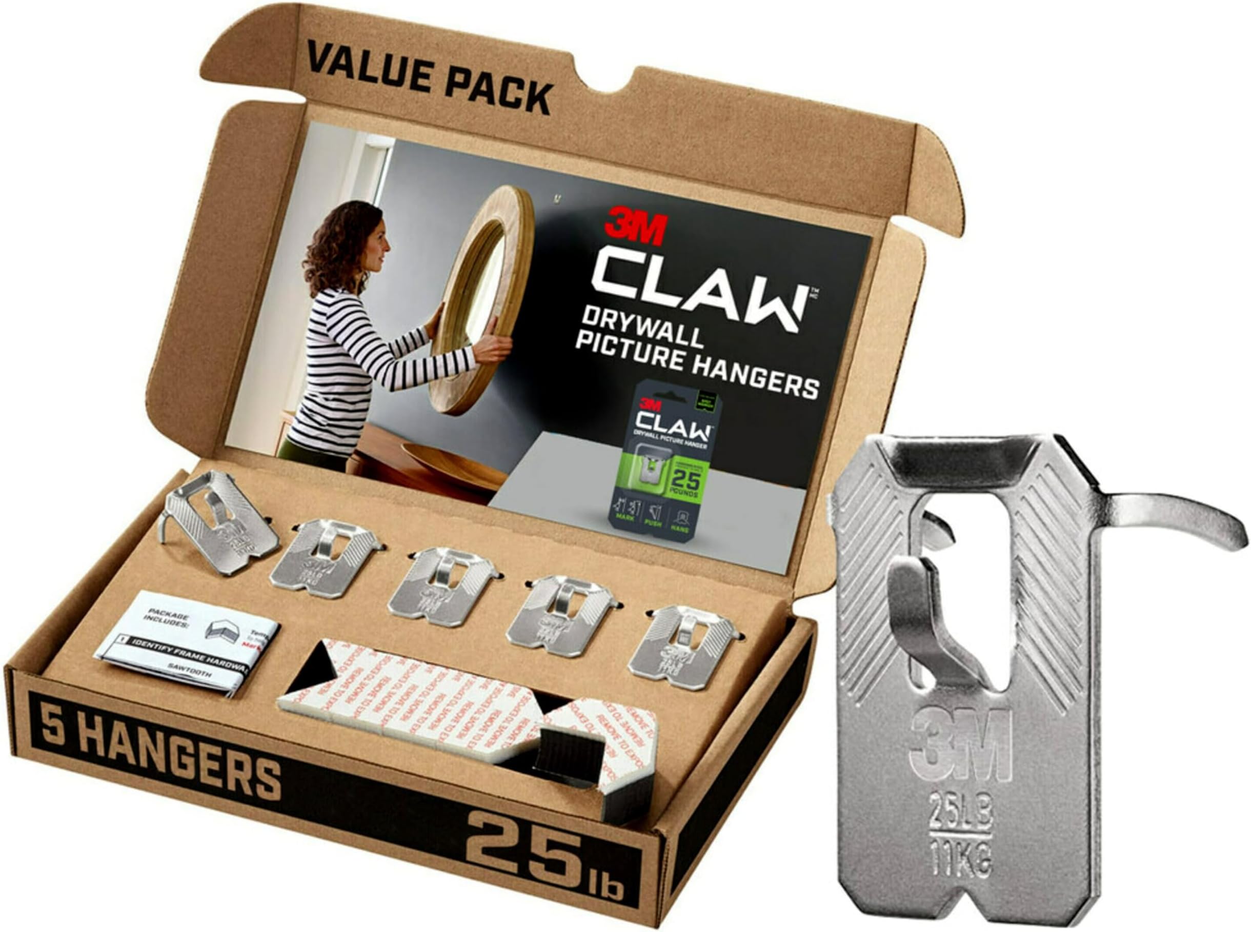 Amazon.com: 3M Claw Drywall Picture Hangers Holds 15 lb. & Command ...
