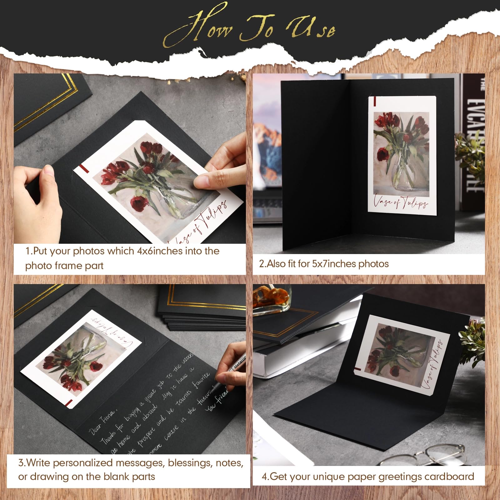 Snapklik.com : 100 Pcs Photo Folders For 4x6 Or 5x7 Pictures Photo ...