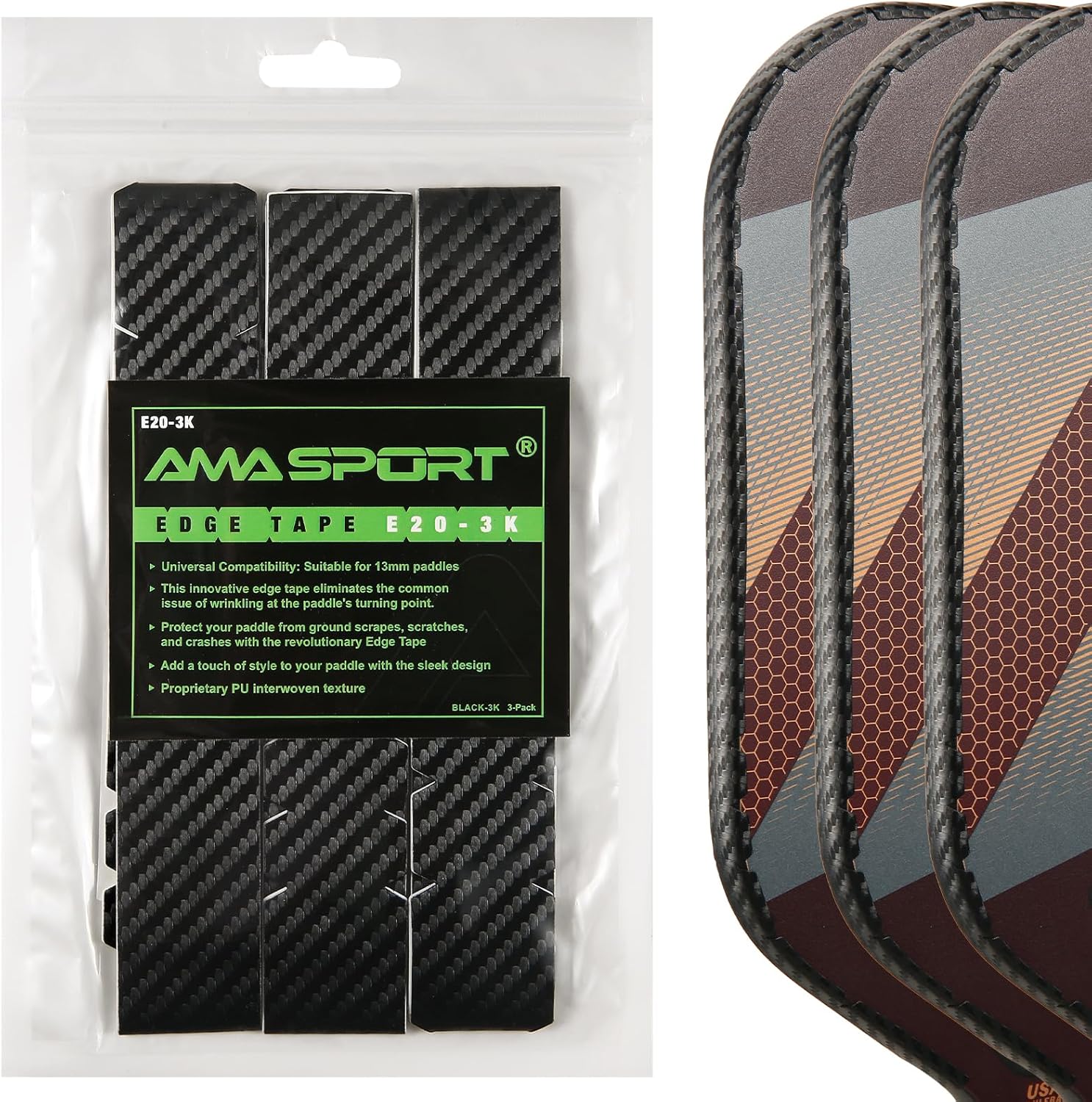 Amazon.com : PICKLETECH AMA Sport Pickleball Paddle Protection Tape ...