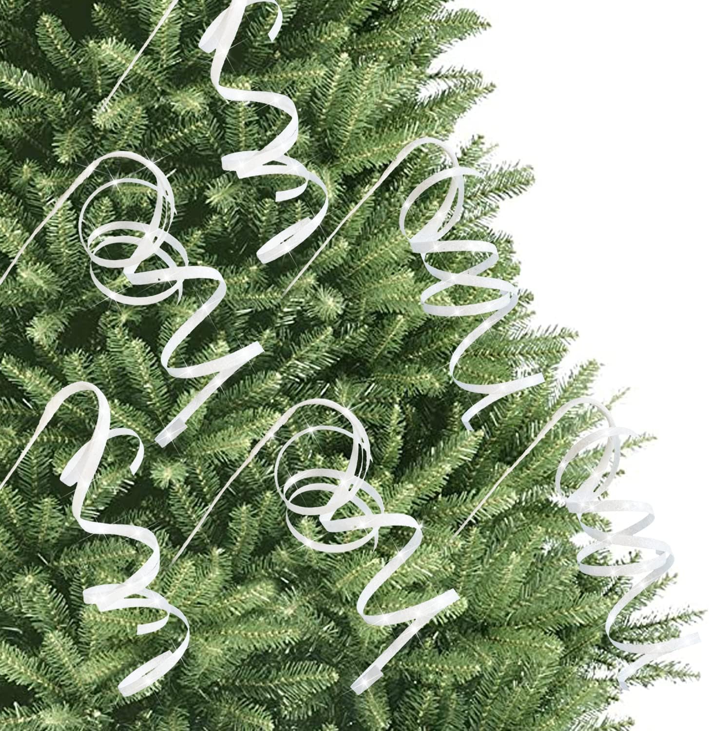Amazon.com: Set of 6 Glitter Curled Christmas Picks Sprays Ornamental ...