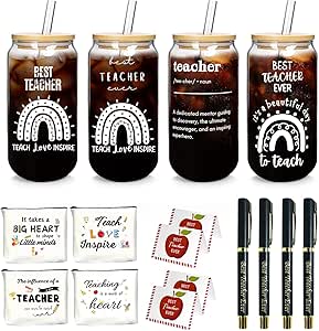 ONEHAUS Teacher Appreciation Gifts in Bulk – 24-Piece Set with 4 18oz ...
