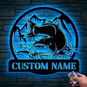 Amazon.com: Catfish Home Decor, Custom Catfish Custom Catfish Fishing ...
