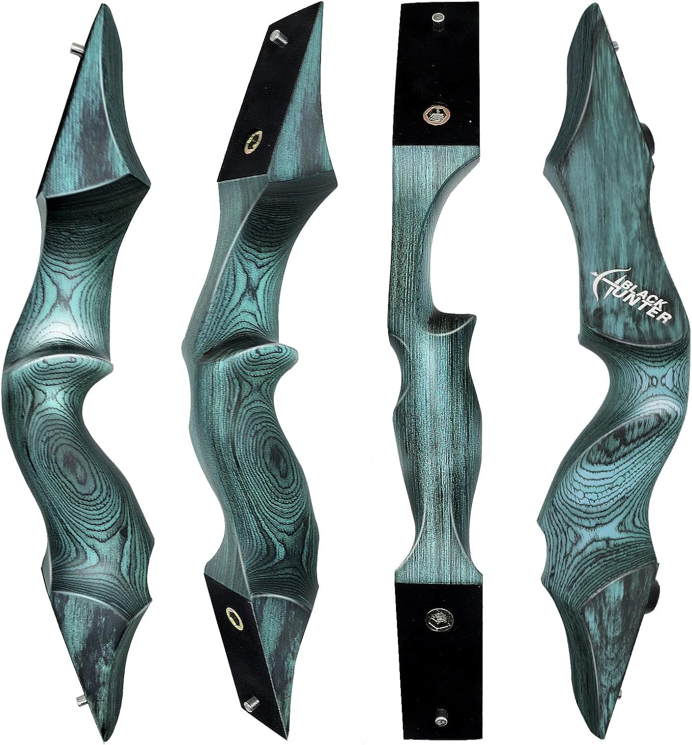 Amazon.com : OBTOUTDOOR Black Hunter Recurve Bow Riser Longbow Riser ...