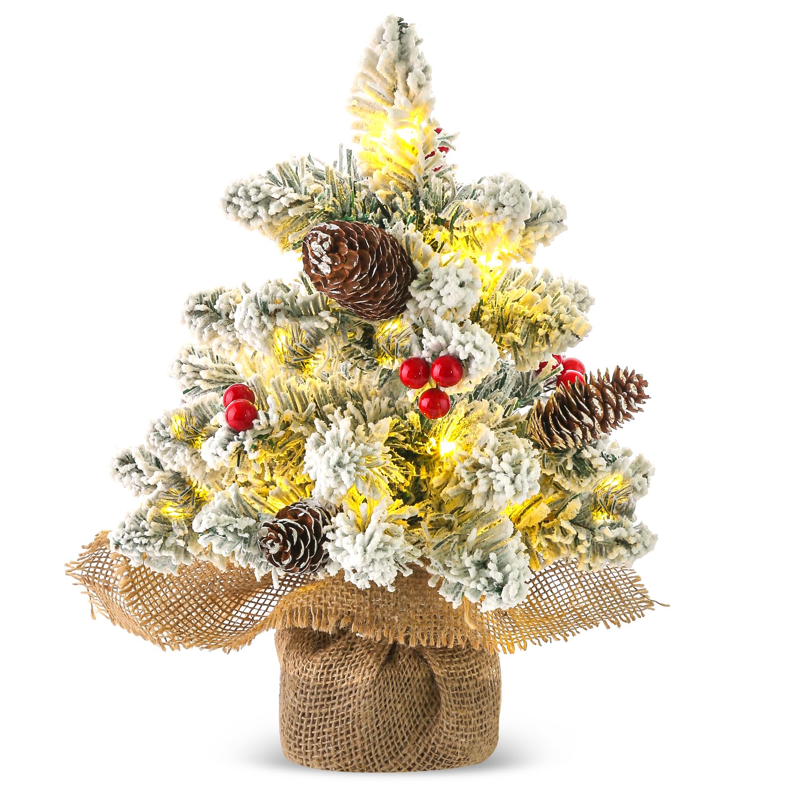 Amazon.com: 14inch Tabletop Artificial Christmas Tree with Light ...
