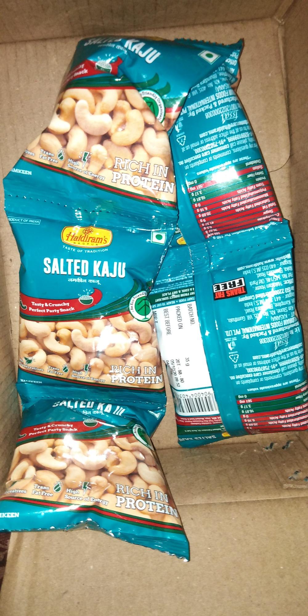 Haldiram's Nagpur Salted Kaju (Pack Of 5-35 Gm Each), Dried : Amazon.in ...