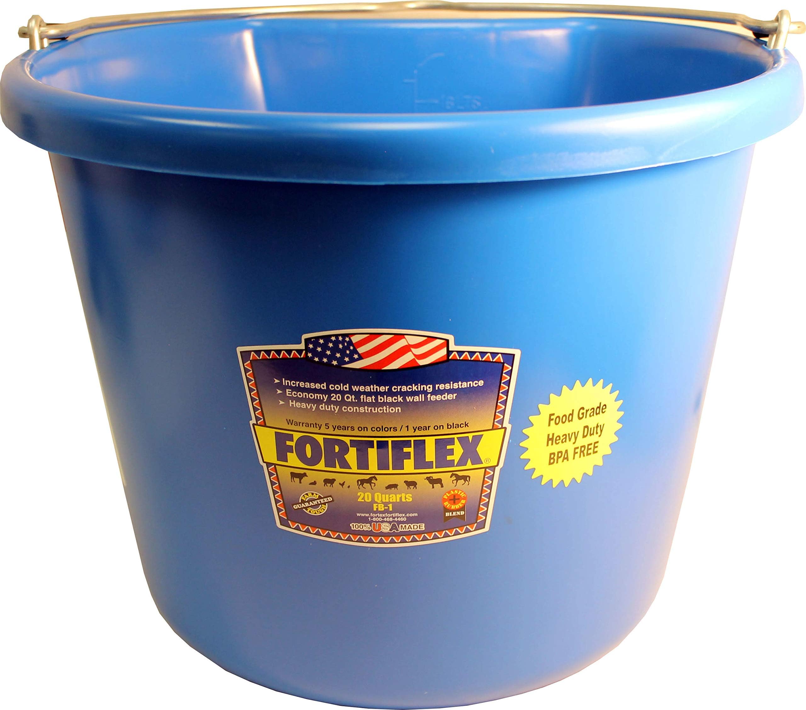 Amazon.com: Fortiflex Flat-Back Bucket 5 Gallon Purple : Pet Supplies