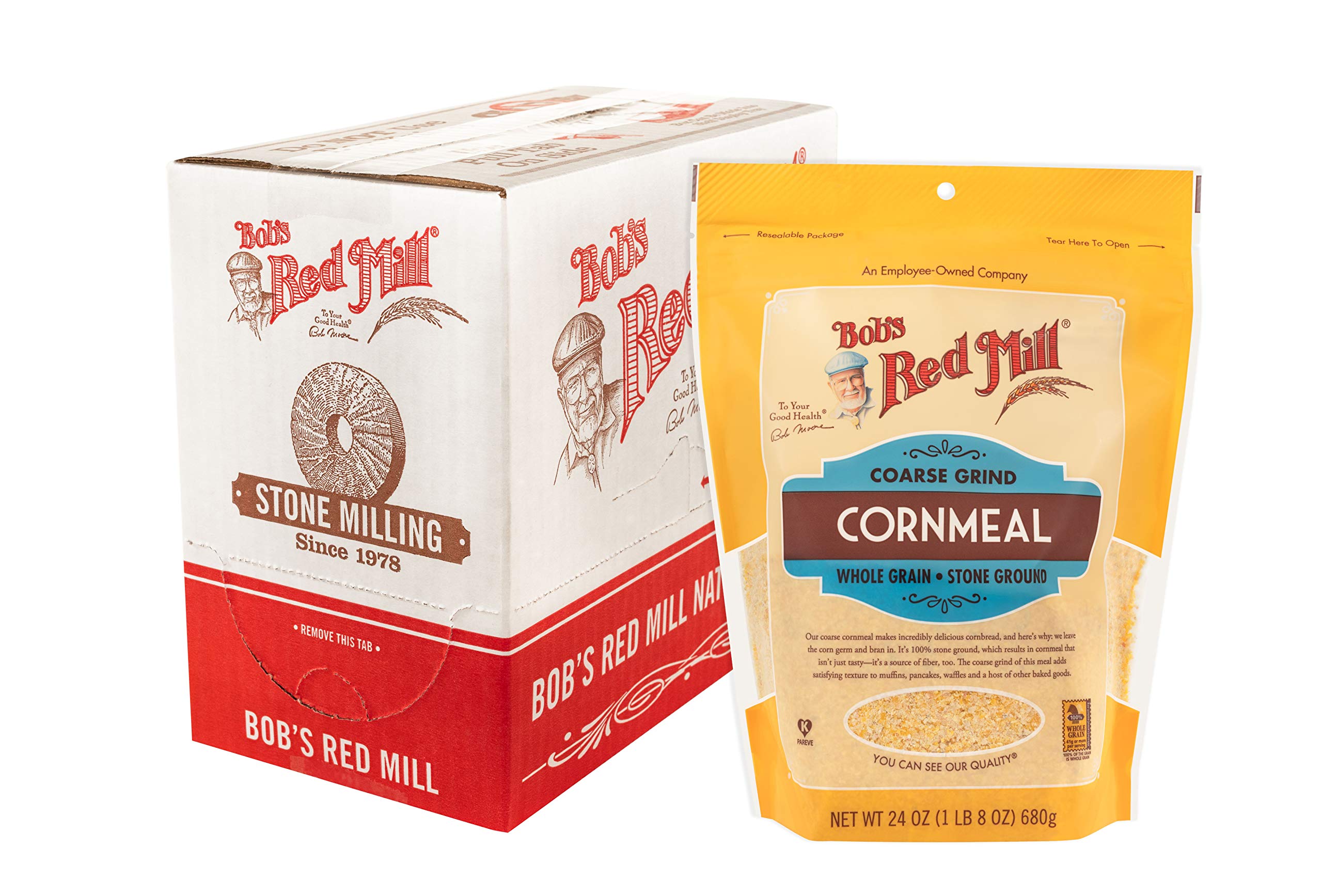 Amazon.com : Bob's Red Mill Coarse Grind Cornmeal, Kosher, Whole Grain ...