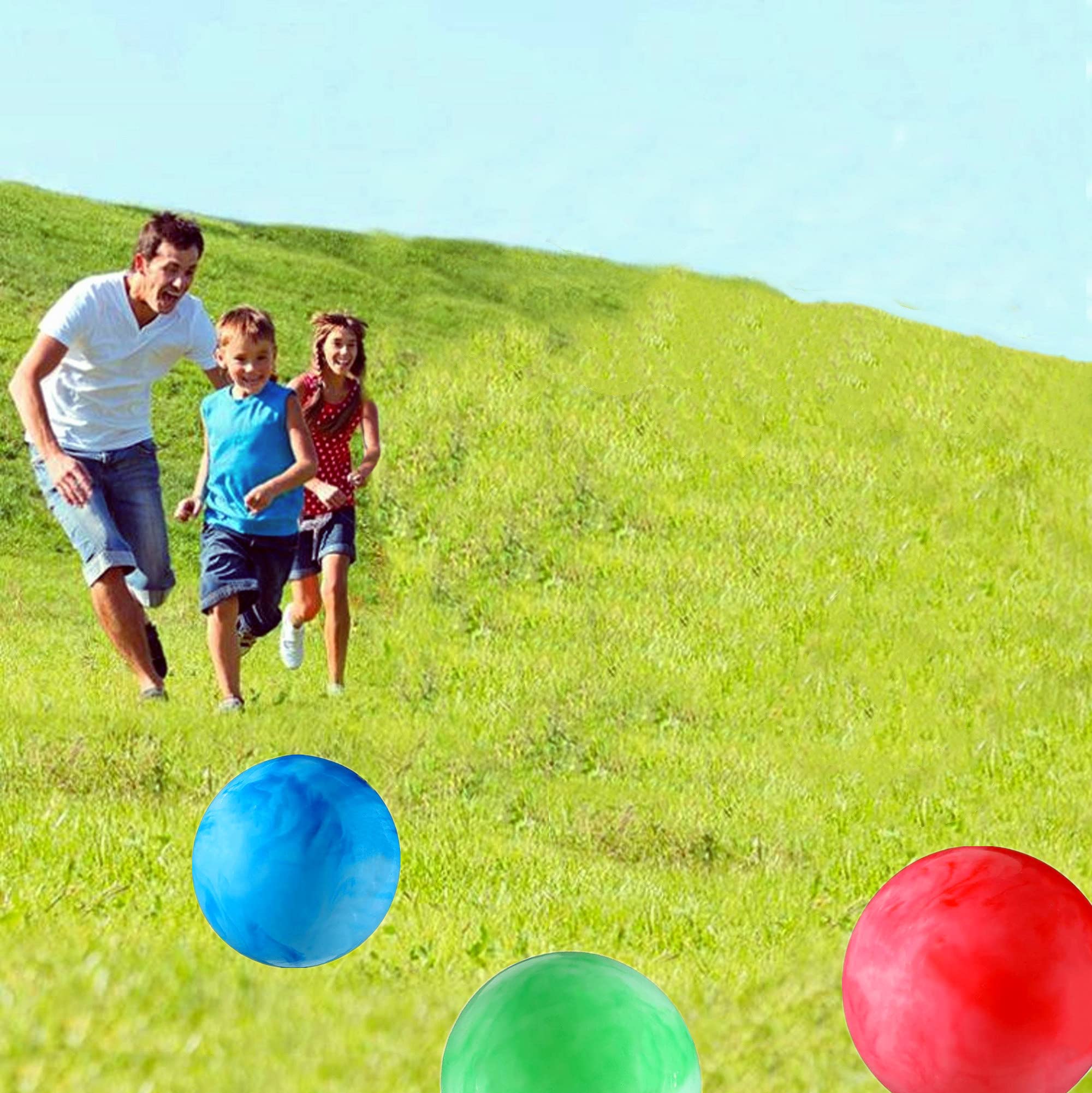 Snapklik.com : GCQJOQ 6 Pcs Marbleized Bouncy Balls Kick Balls ...