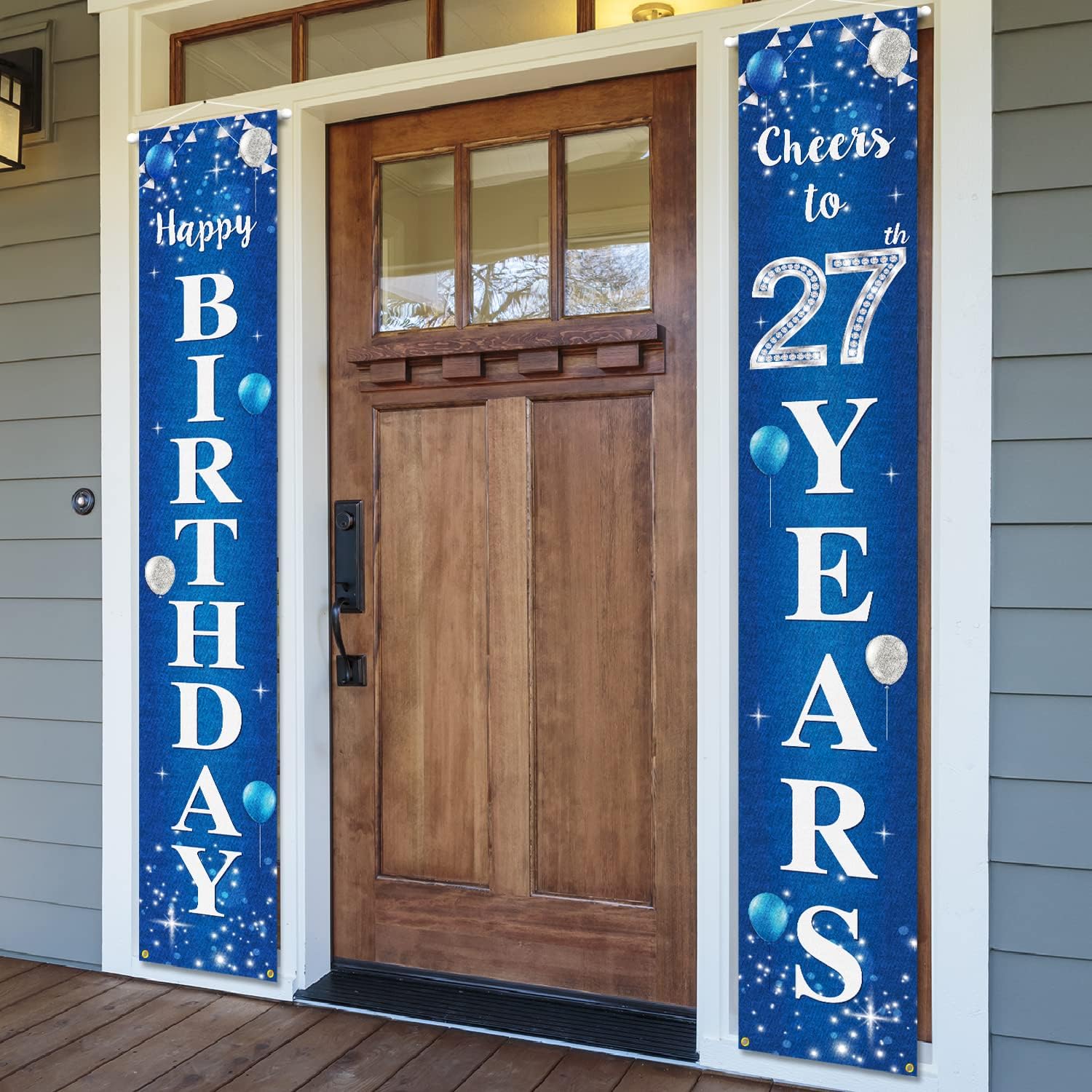 Amazon.com: Happy 27th Birthday Yard Sign Door Banner - Cheers to 27 ...