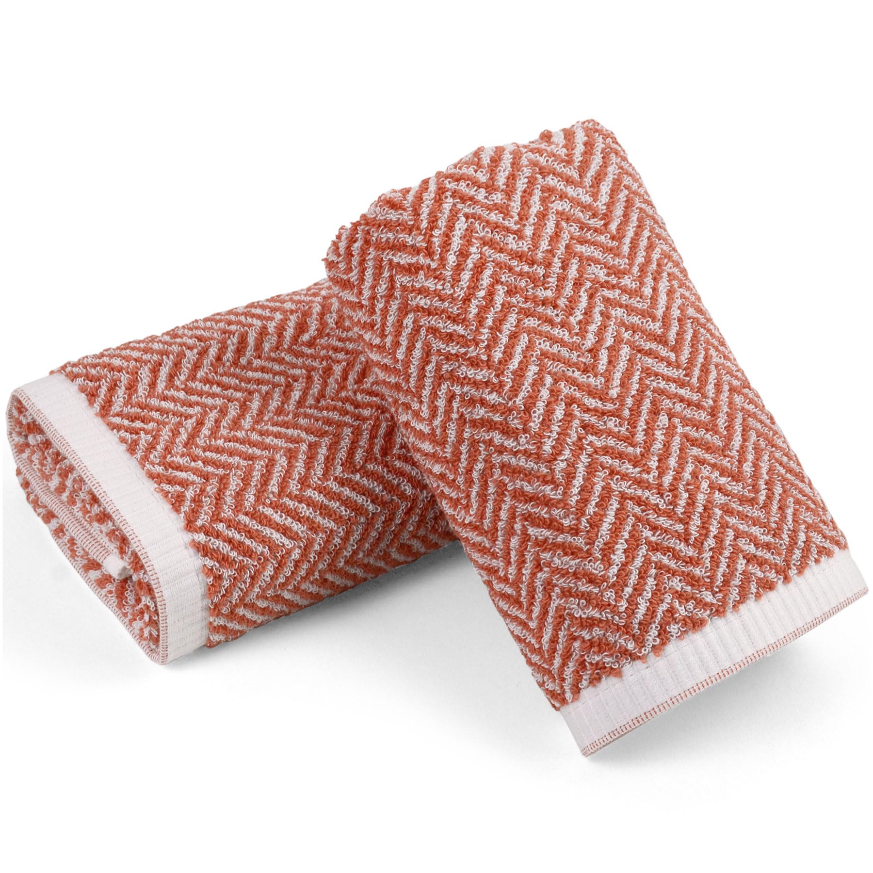 Amazon.com: Cleanbear Hand Towels for Bathroom with Herringbone Stripes ...