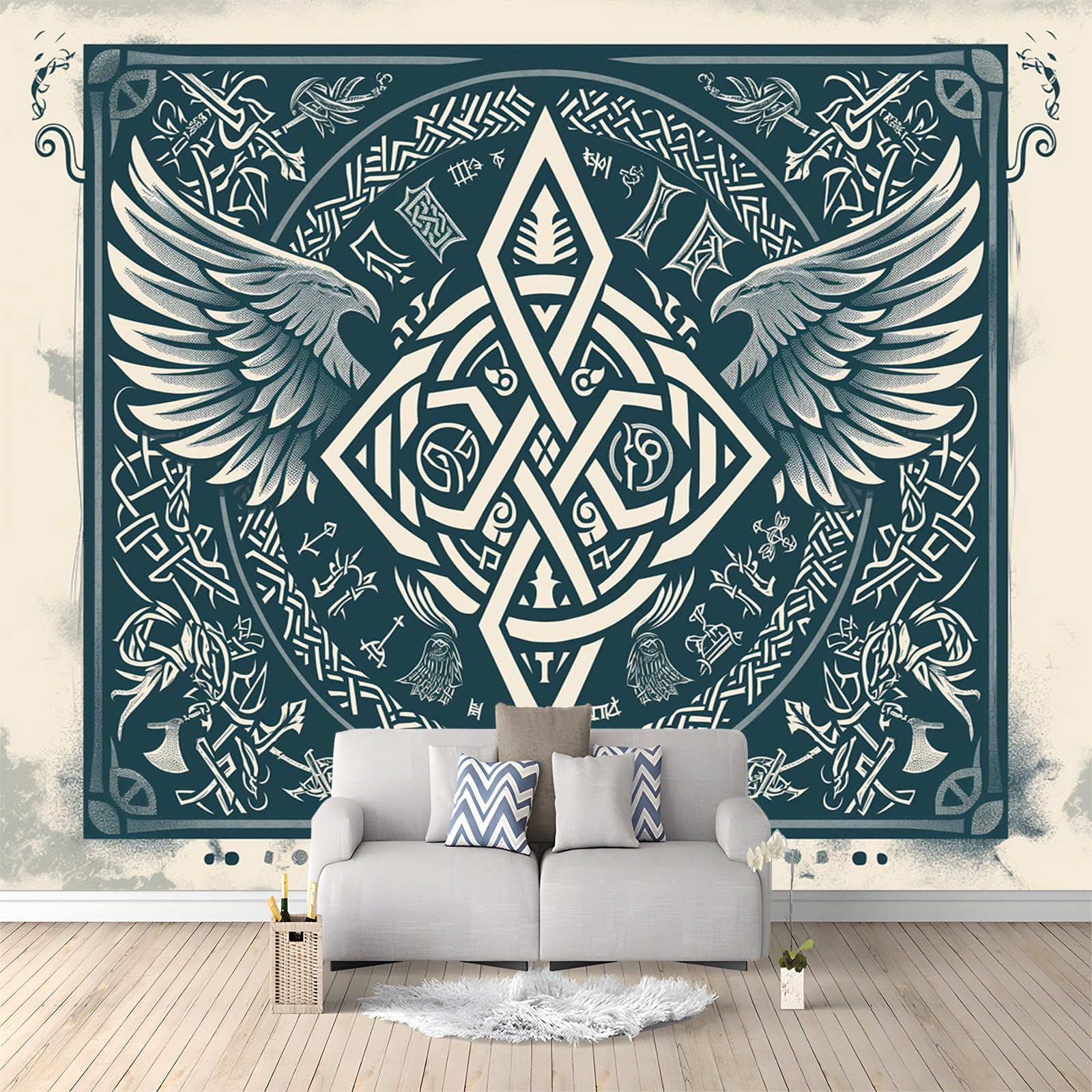 Celtic Art Wallpaper 3D Wallpaper Murals Celtic Knot Wings Retro Runes