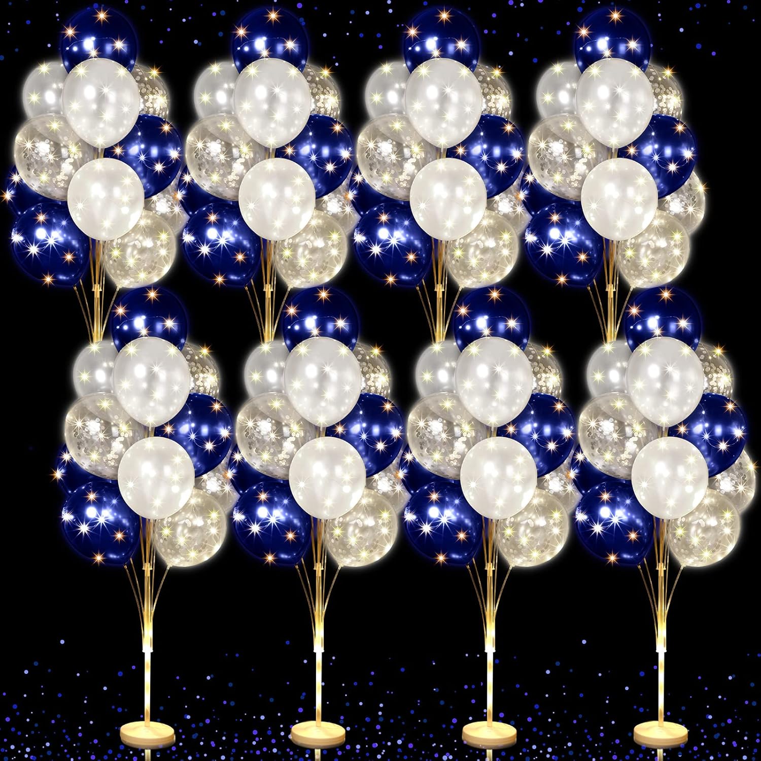 Amazon.com: Wettarn 8 Set Balloon Stand Kit for Floor with Balloons ...