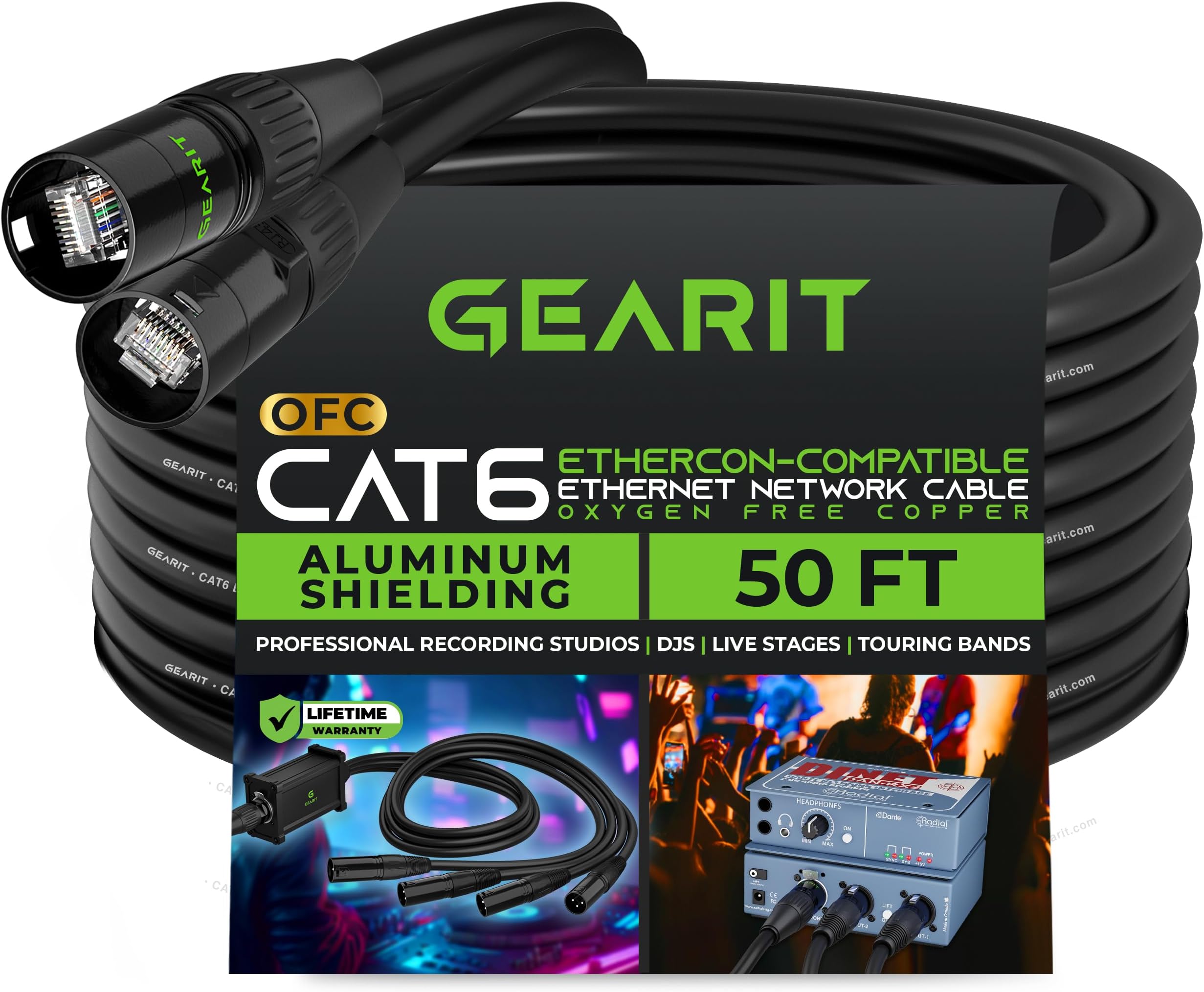 Amazon.com: Wall CAT FX-B (Female, Black) - Audio Over Shielded CAT ...