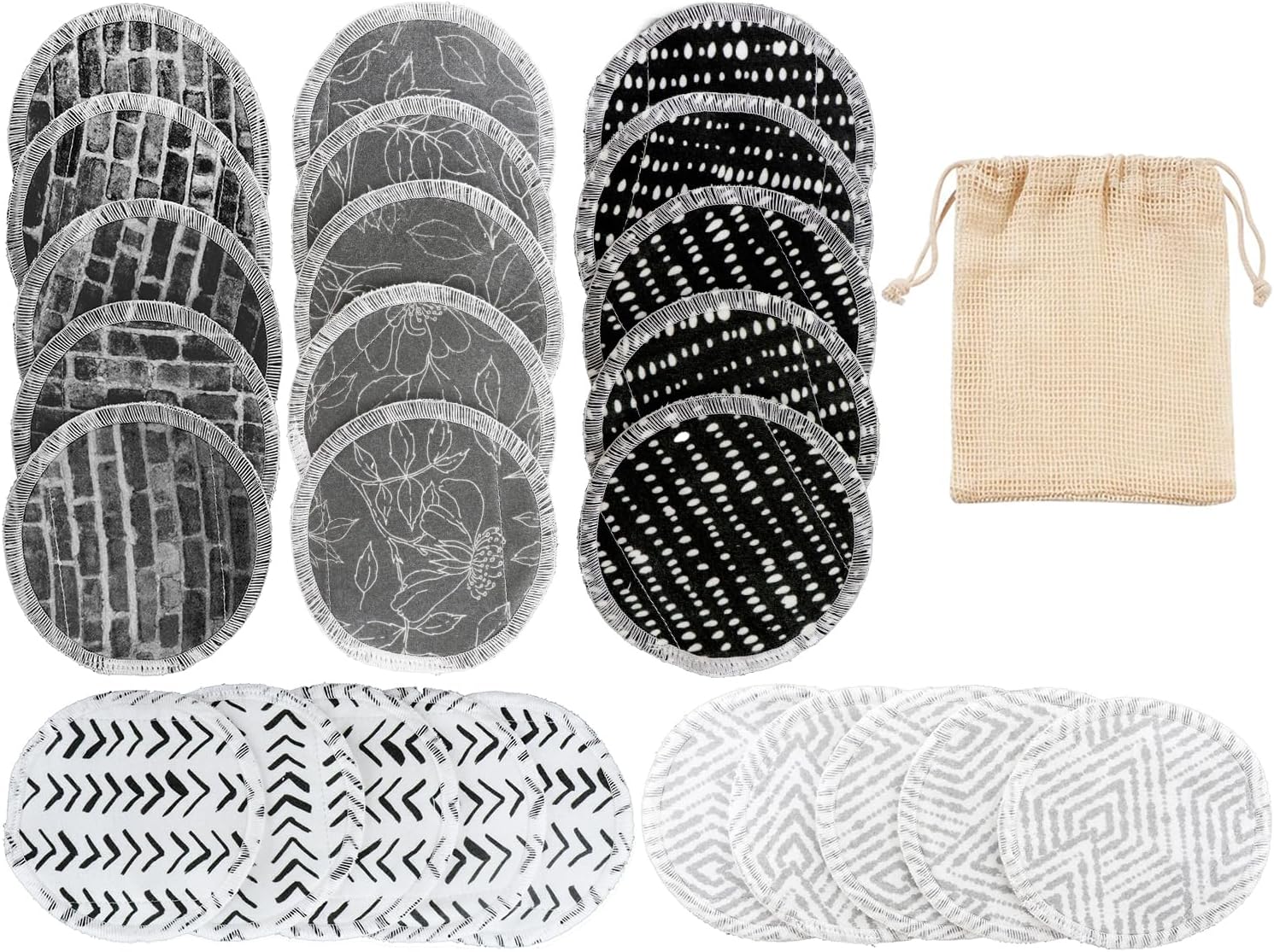 Amazon.com: Reusable Makeup Remover Pads, 25 Pack 4 Inch Diameter ...
