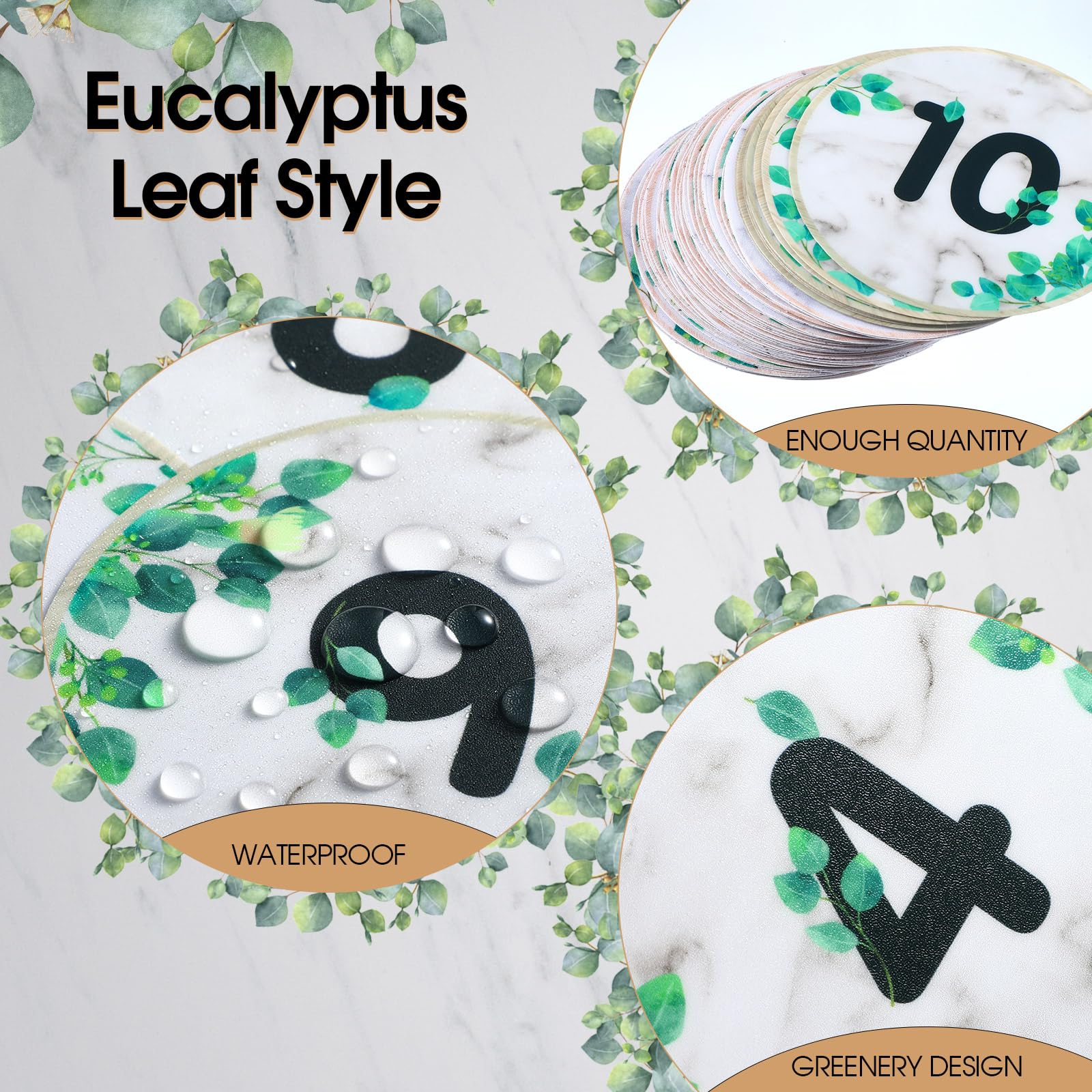 Snapklik.com : 48 Pcs Eucalyptus Line Up Stickers For Classroom Floor 4 ...