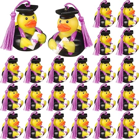 Amazon.com: Lewtemi 24 Pcs Graduation Diploma Rubber Ducks 2024 Grad ...
