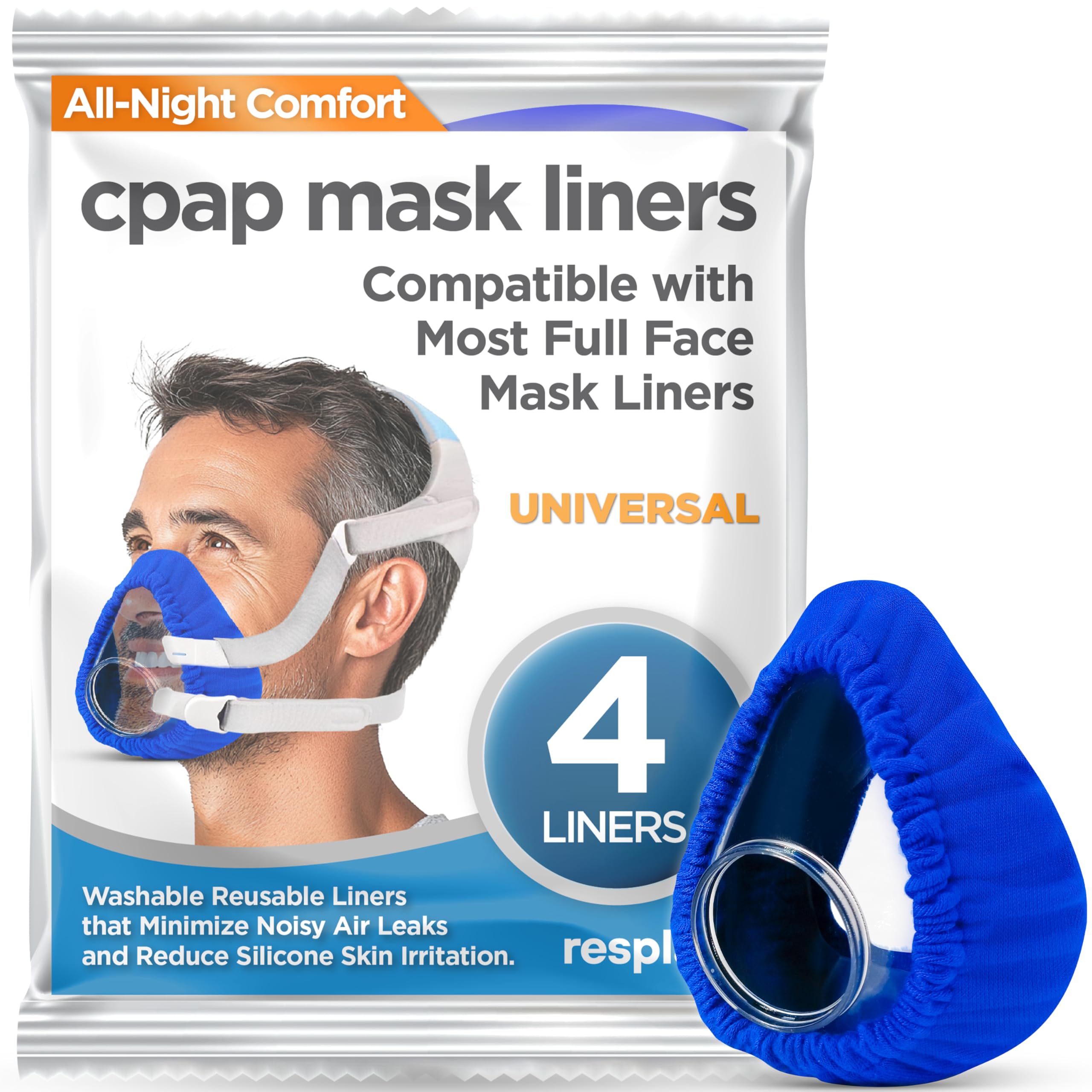 resplabs CPAP Mask Liners Compatible with Most Full Face CPAP Masks ...