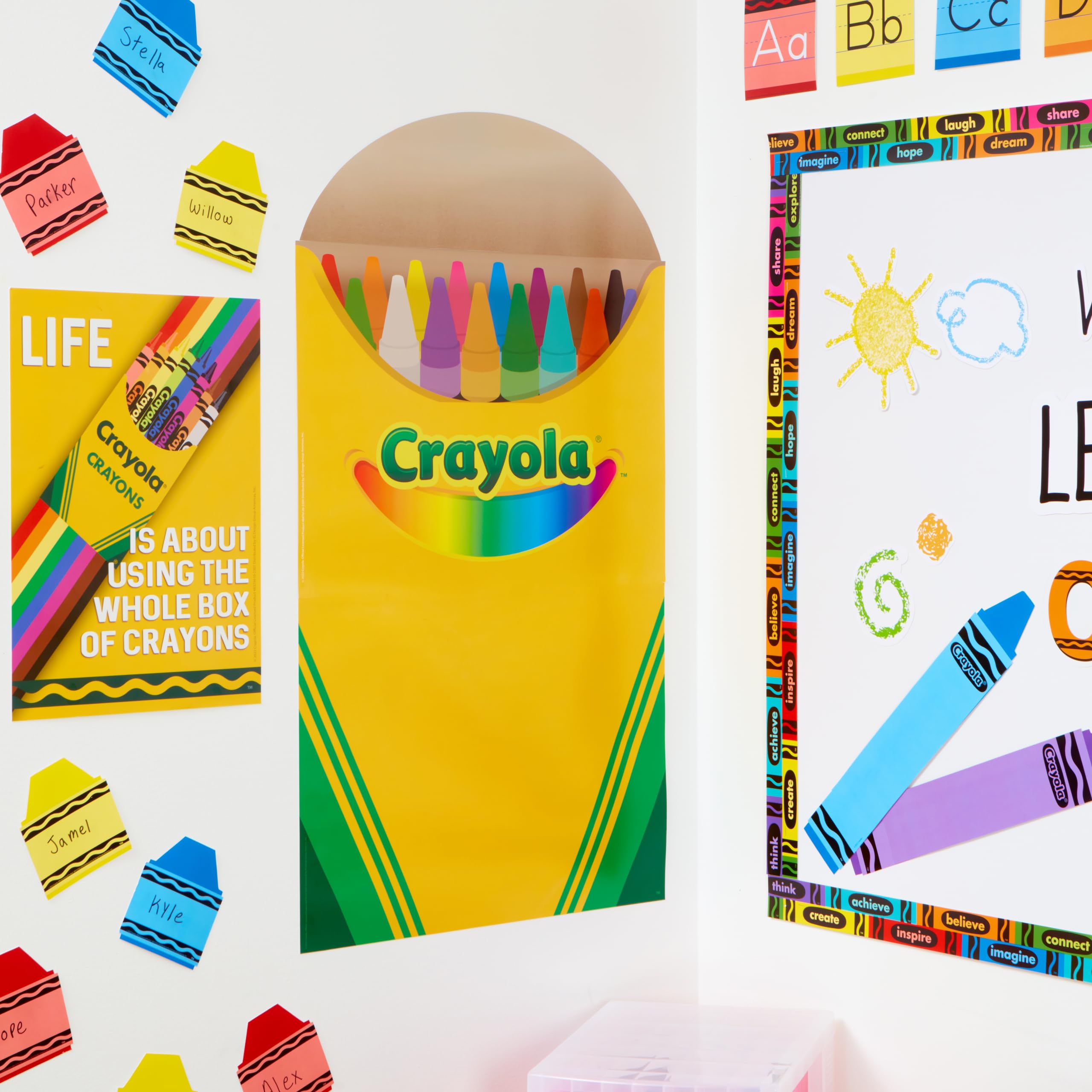 Snapklik.com : Eureka Crayola Let Your Colors Shine Classroom Bulletin ...