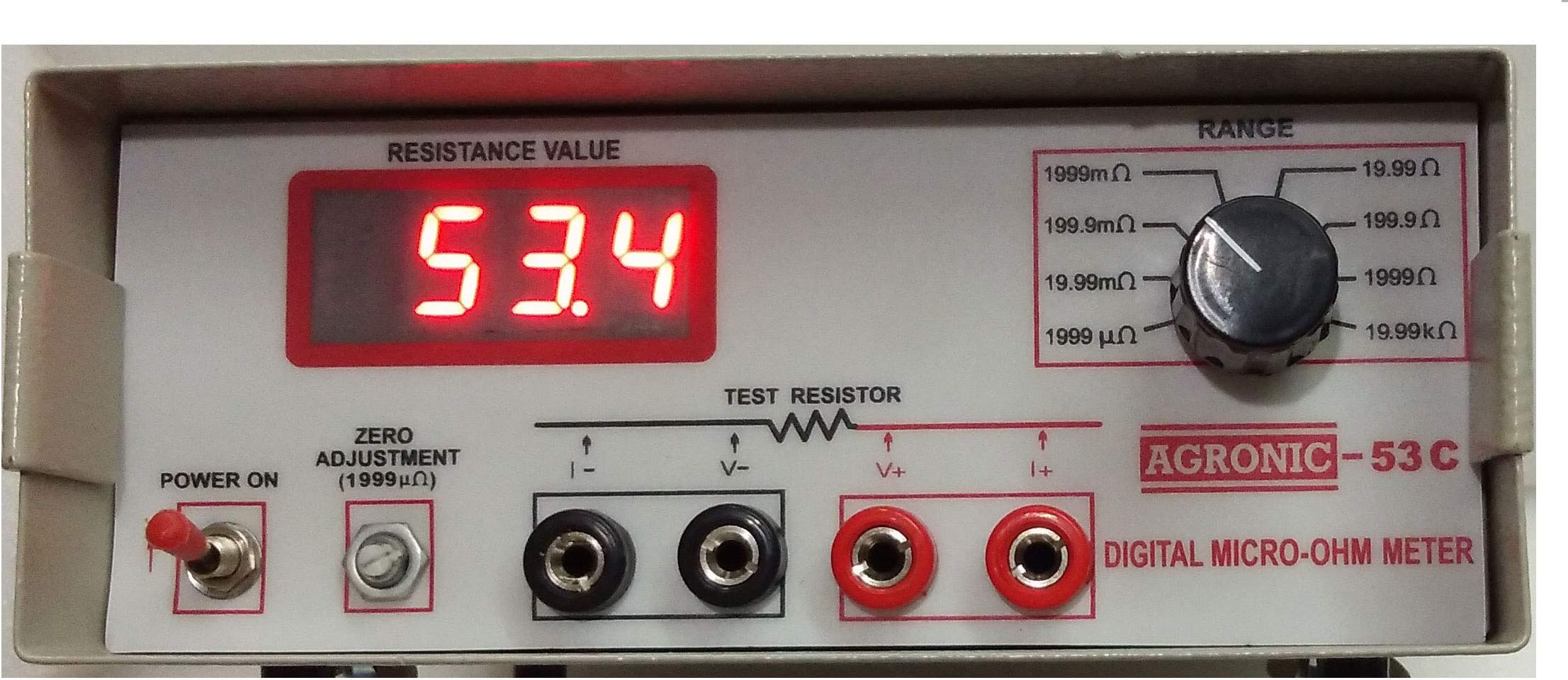 Sigma Instruments Agronic 53C Digital Micro Ohm Meter with Calibration ...