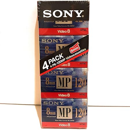 Amazon.com: Sony MP 8mm Video Cassette Standard Grade 120 min (2 Pack ...