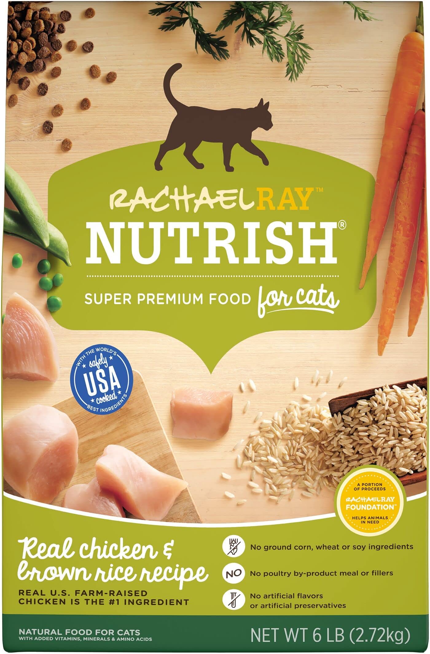 Amazon.com : Nutrish Rachael Ray Indoor Complete Natural Dry Cat Food ...
