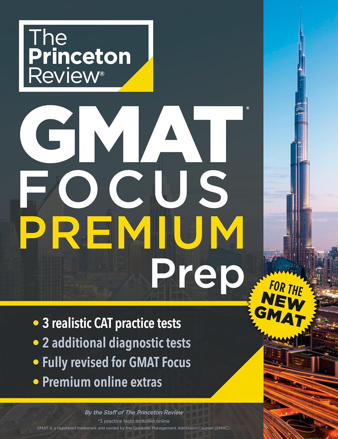 Princeton Review GMAT Focus Premium Prep: 3 Full-Length CAT Practice ...