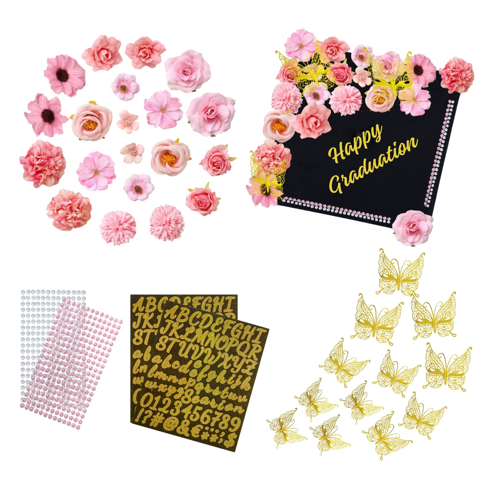 Amazon.com: Danumei Graduation Cap Decorations 2024 Graduation Gifts ...