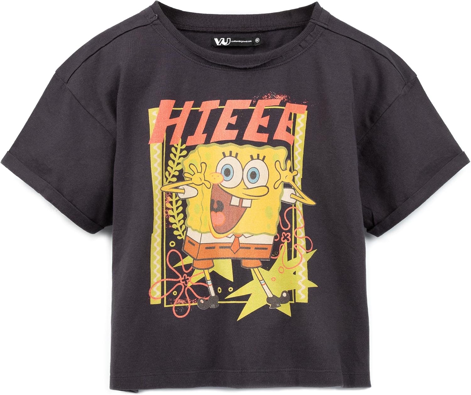 SPONGEBOB SQUAREPANTS T-Shirt for Women | Ladies Hieee Short Sleeve ...