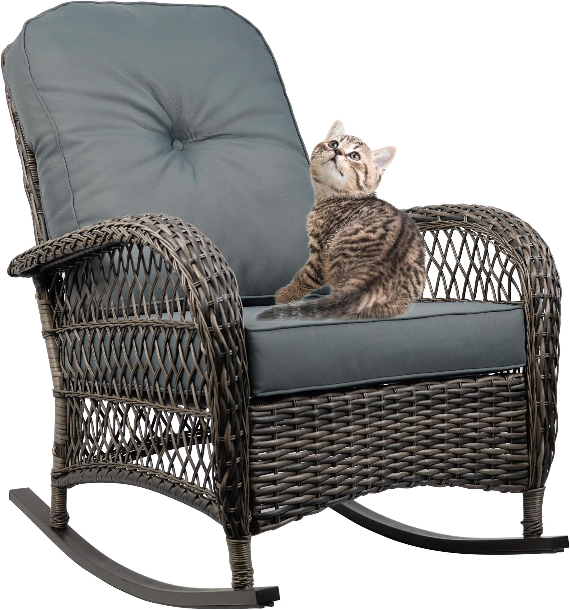 Amazon.com : Tortuga Outdoor Portside Plantation Rocking Chair, Amber ...