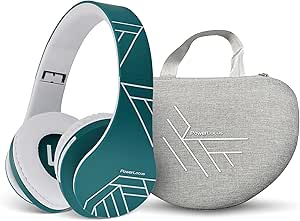 Amazon.com: PowerLocus Bluetooth Headphones Over Ear, Foldable ...