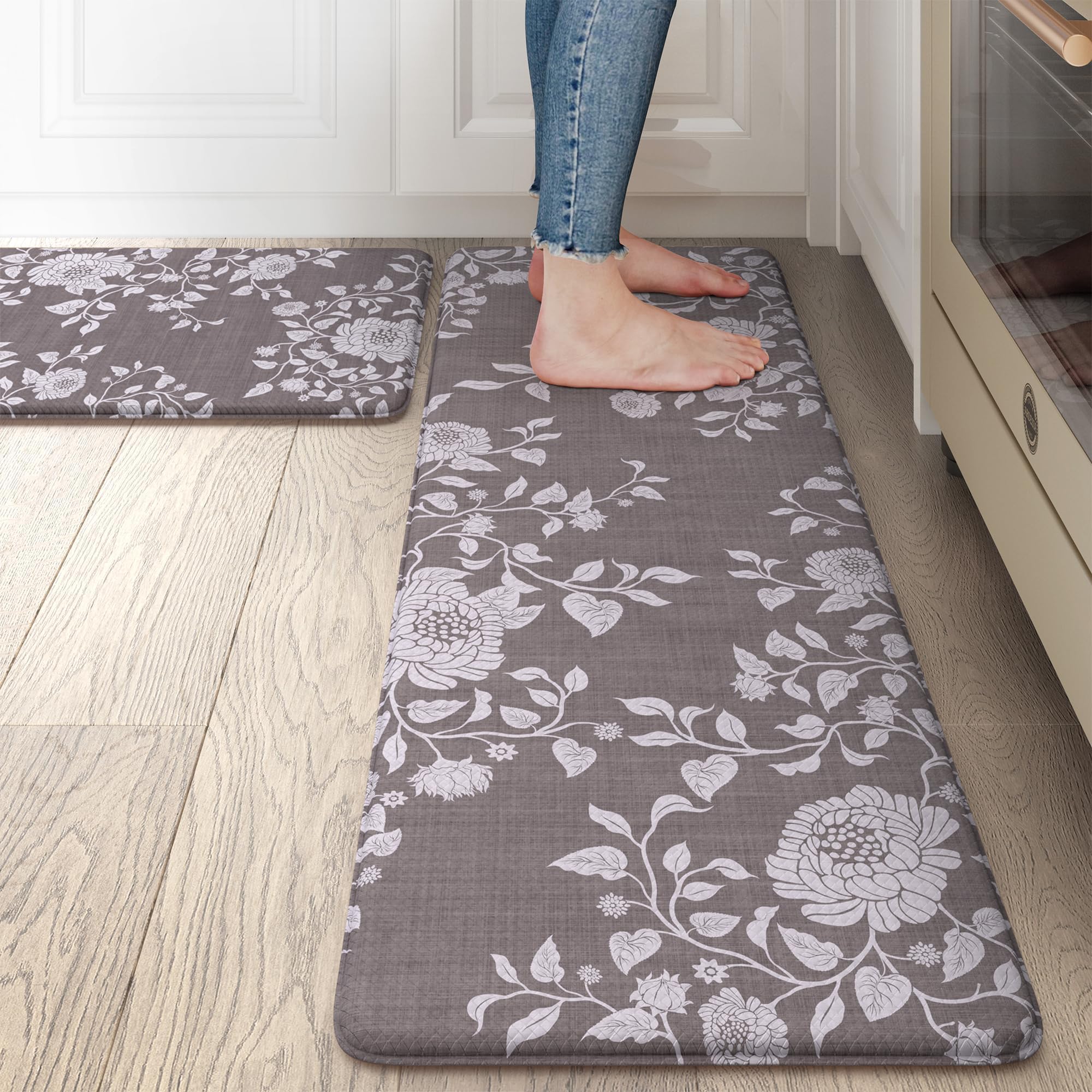 Amazon.com: LEEVAN Kitchen Mats for Floor Non-Slip, Cushioned Anti ...