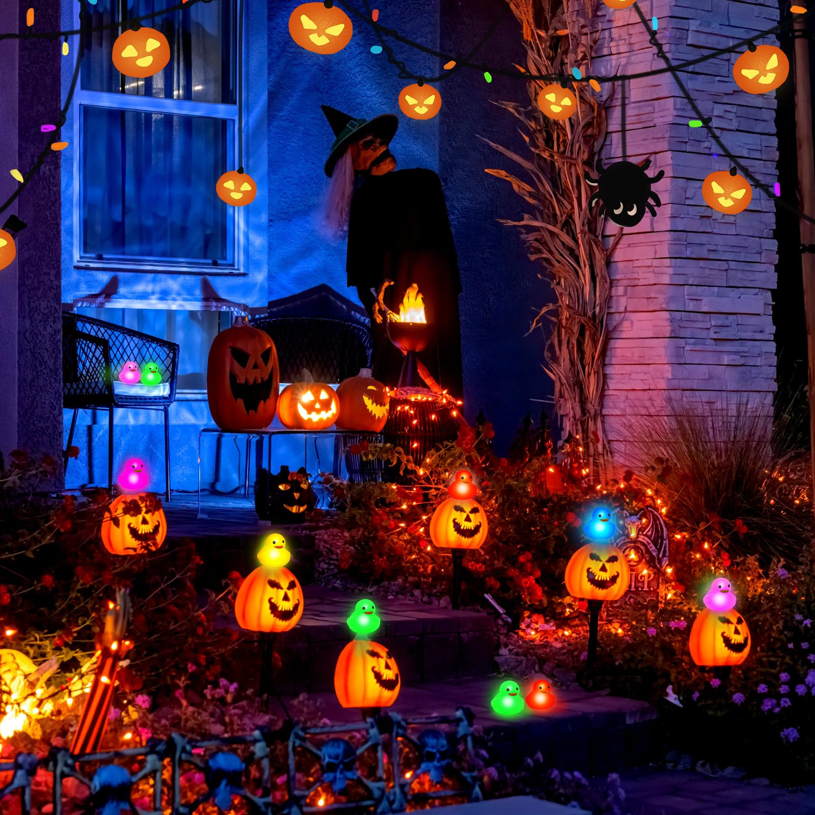 Snapklik.com : Deekin 100 Pcs LED Light Up Rubber Duck 2 Mix Color Cute ...