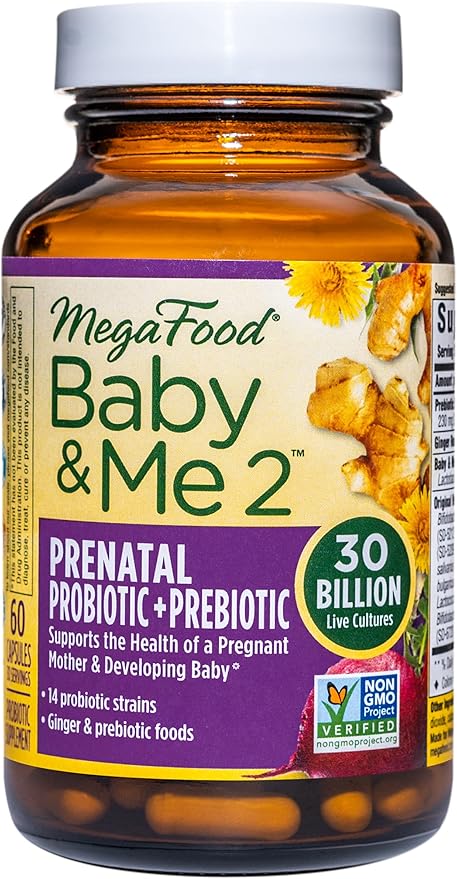 Amazon.com: MegaFood, MegaFlora for Baby & Me, Probiotic Supplement for ...