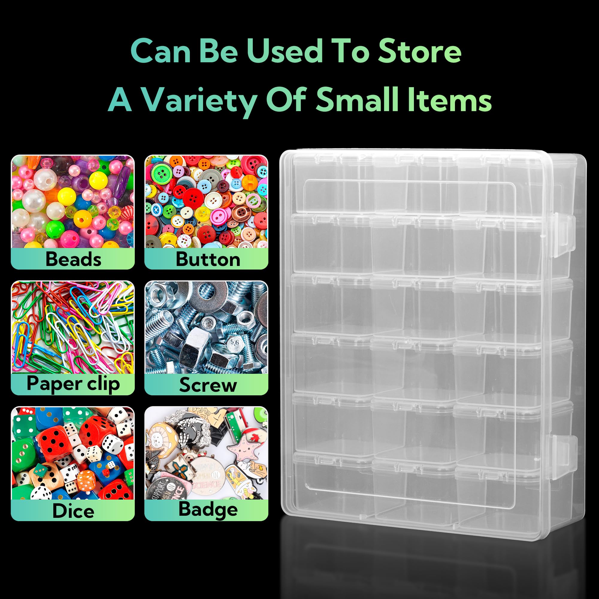 Snapklik.com : KISLANE Plastic Storage For 210 Dices, Display Case