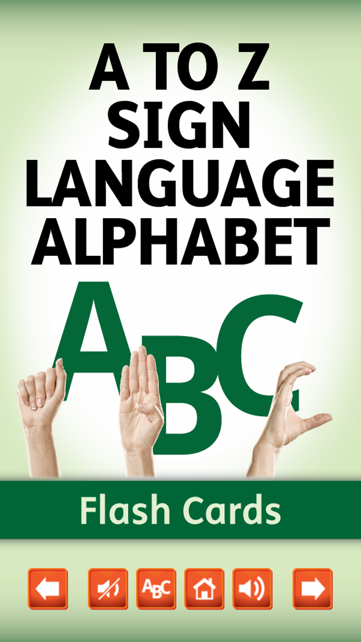 A To Z Sign Language Alphabet Flash Cards - App on Amazon Appstore
