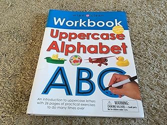 Amazon.com: Wipe Clean Workbook Uppercase Alphabet: Includes Wipe-Clean Pen (Wipe Clean Learning ...