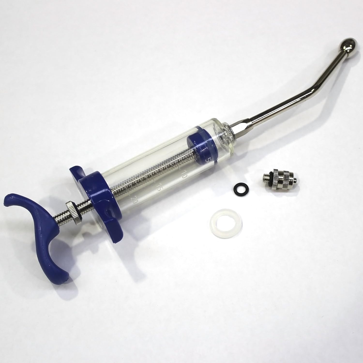 DUOPAU Reusable Drench Syringe with Screw In Needle Hub and Drench ...