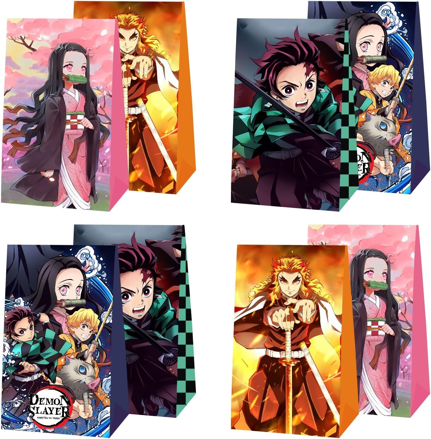 Amazon.com: Areinay 12pcs Demon Party Favor Gift Bags Goodie Bags ...